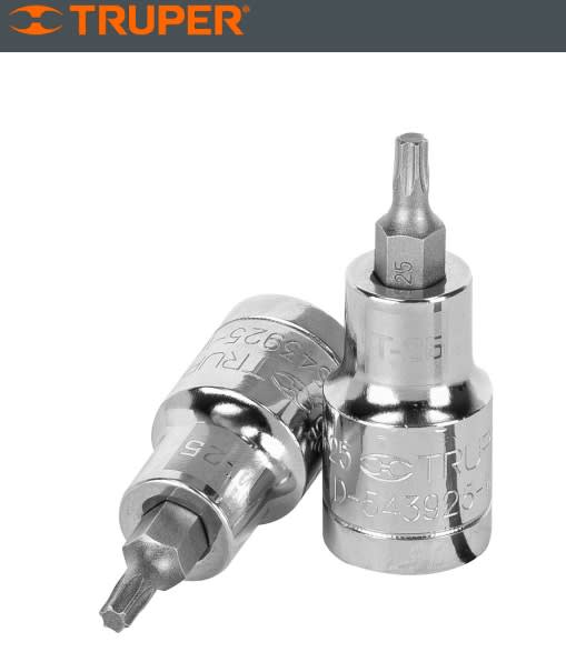 DADO TORX MACHO T25 TRUPER | FERRETERIA LUCAS