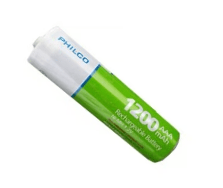 BATERIA PILA RECARGABLE PAR AAA 1200MAH PHILCO | FERRETERIA LUCAS