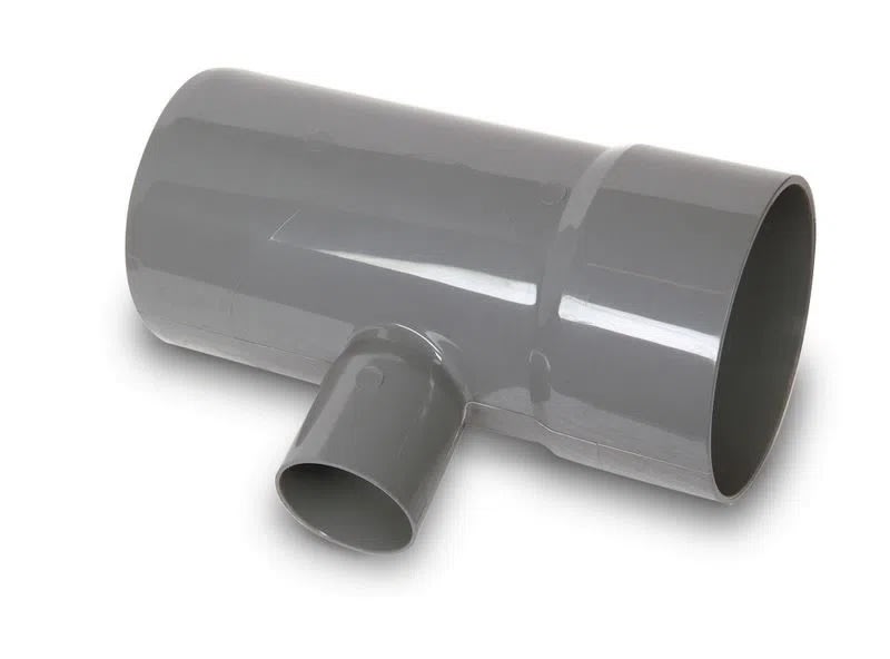 TEE PVC REDUCCION 110 X 50 PVC SANITARIO GRIS HOFFENS | FERRETERIA LUCAS