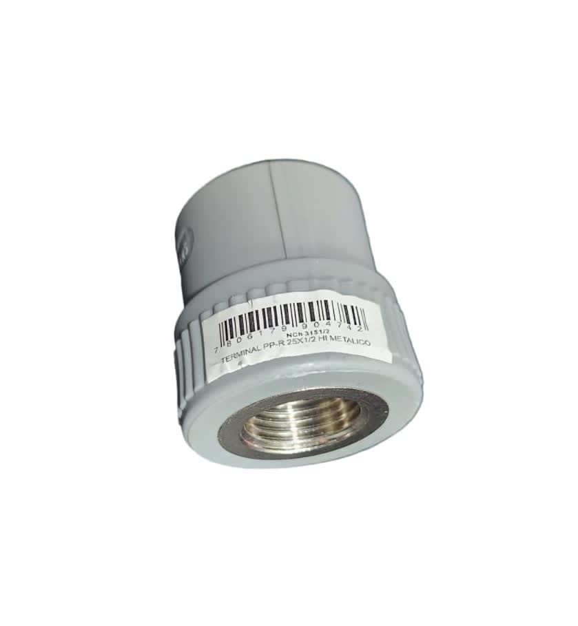 FITTING PPR GRIS TERMINAL PPR 25X1/2HI HOFFENS | FERRETERIA LUCAS
