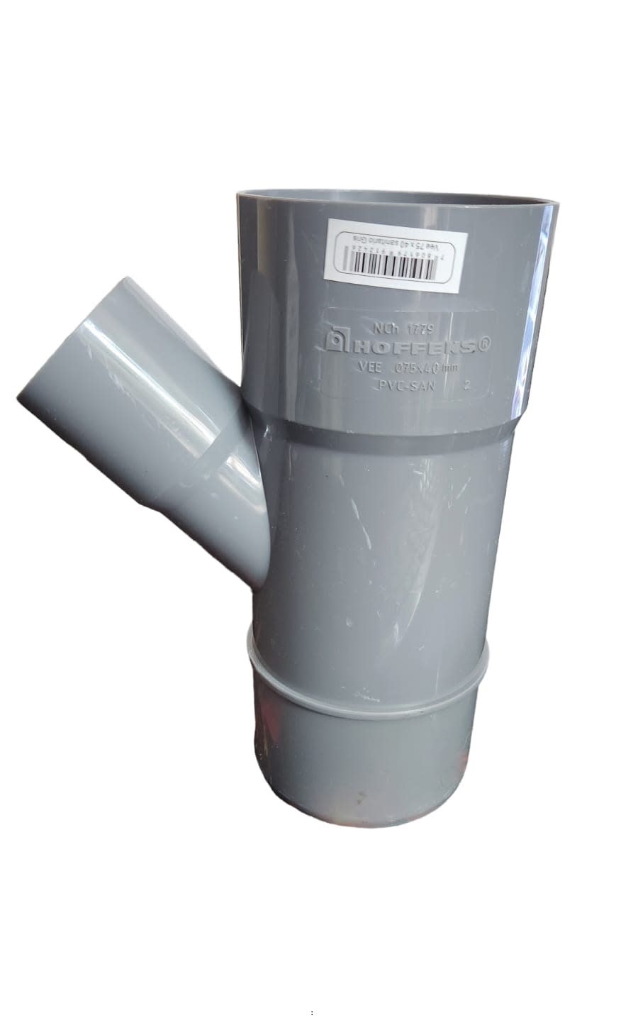 YEE PVC SANITARIO REDUCCION 75-40 GRIS HOFFENS | FERRETERIA LUCAS