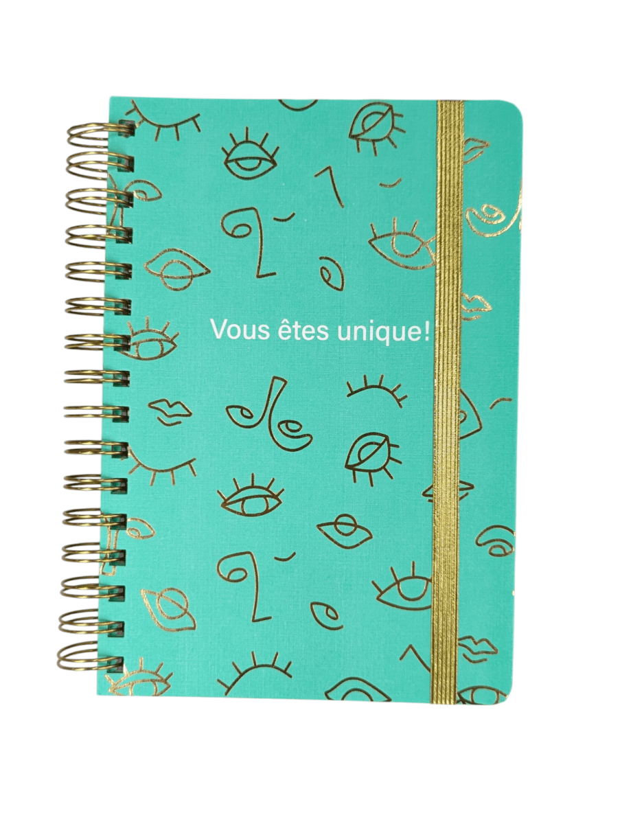 LIBRETA ESPIRALADA VERDE MOOVING PARIS 80HJS LINEADO A5 | CYBERLOCURA.COM