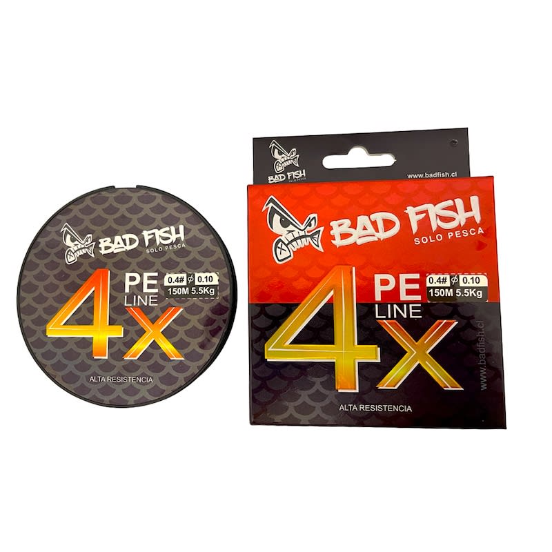 MULTIFILAMENTO BAD FISH X4 150MT 0.08MM 4KG | El amigo pescador