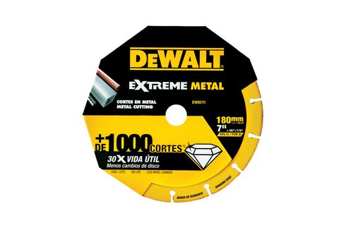 Disco De Corte Para Metal Adiamantado De 7" Extreme DEWALT DW8570 ...