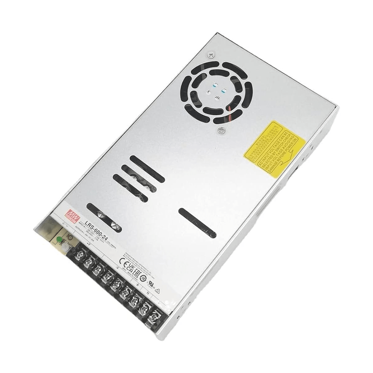 Fuente de Poder Mean Well 24V 25A 600W LRS-600-24 (225x124x41mm) | Eco-Materiales