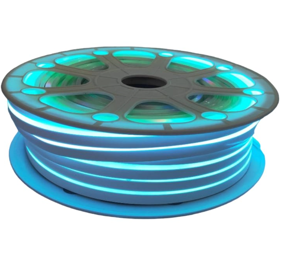 Neón Led 12V 6W/m 50mt Azul Hielo Celeste SEC (kn) | Eco-Materiales