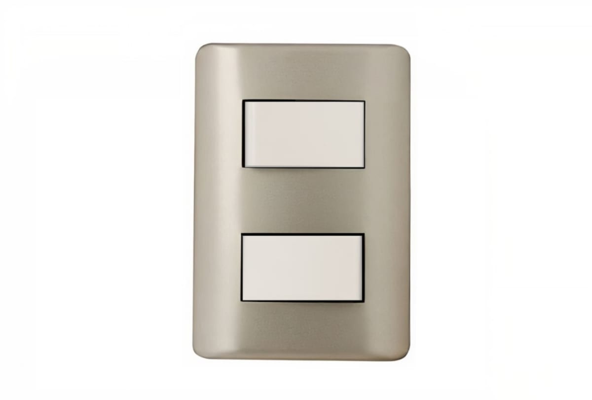 Interruptor Champagne Doble SEC | Eco-Materiales