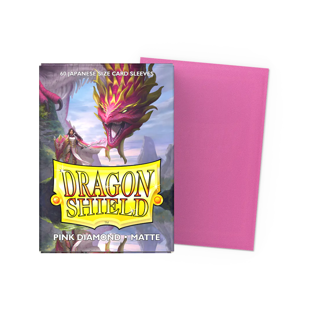 Sleeves Dragon Shield Japanese Matte Pink Diamond | gomerrycards