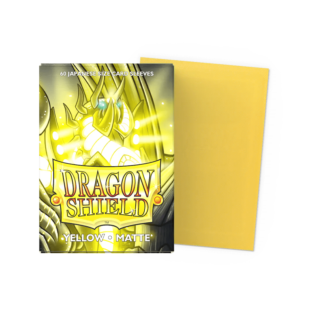 Sleeves Dragon Shield Japanese Matte Yellow | gomerrycards