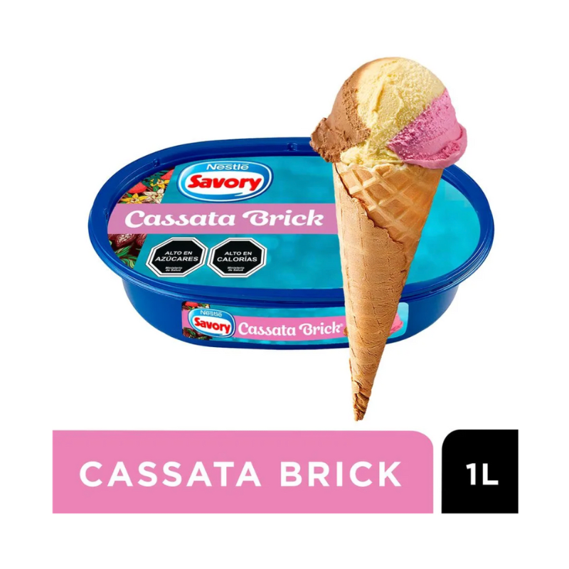 Helado Cassata Savory Trisabor 1 L | turinturanmarket.cl