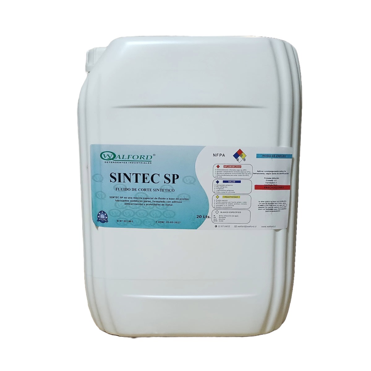 Aceite soluble sintetico SINTEC (tineta 20 litros) ... | Mastools