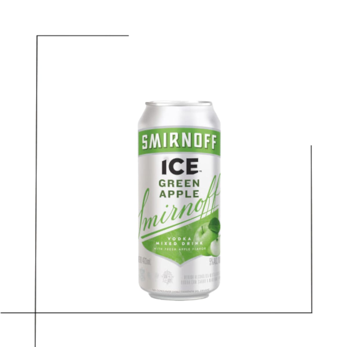 VODKA LATA SMIRNOFF ICE GREEN APPLE | Licorería 360°