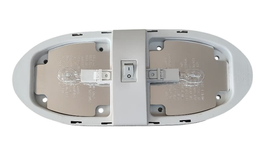 LUZ FOCO INCAND DOBLE 12V CON INTERRUPTOR 2X16W LUZ CALIDA | RUKATRIP