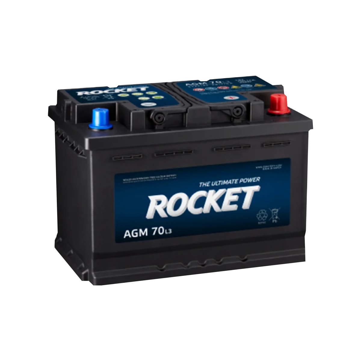 BATERIA 15 PLACAS ROCKET AGM LN3 (70AH/760A) | BATTERY PLAZA