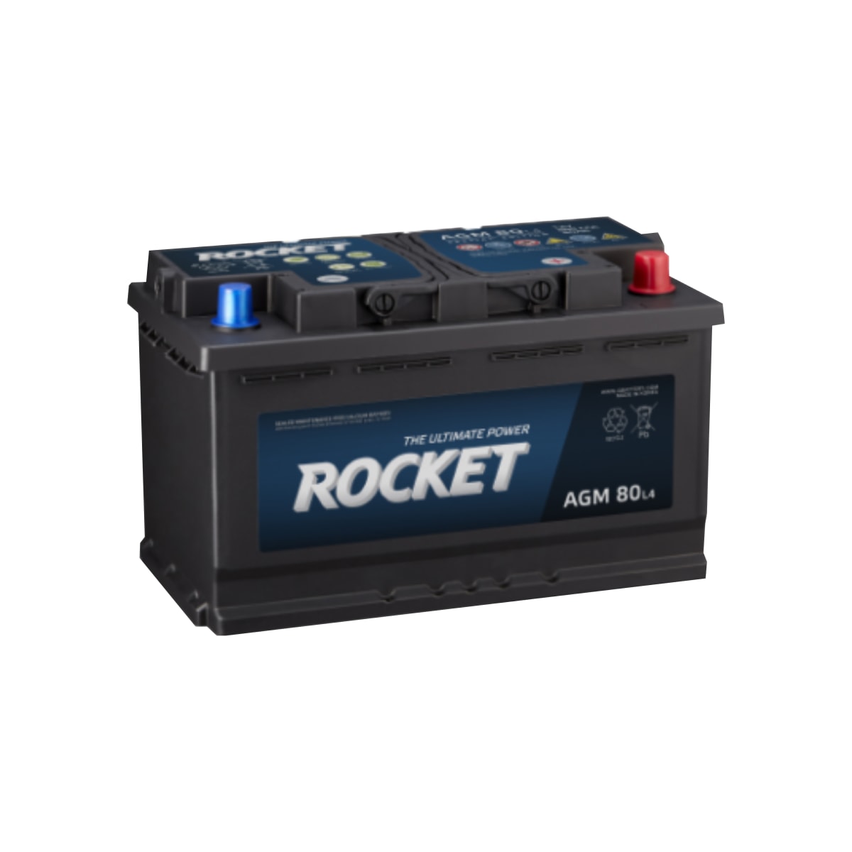 BATERIA 17 PLACAS ROCKET AGM LN4 (80AH/800A) | BATTERY PLAZA