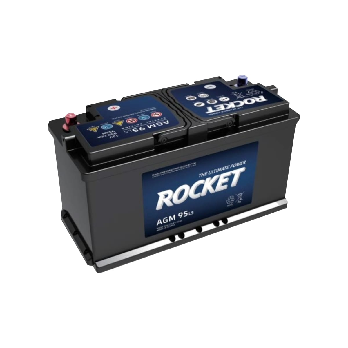 BATERIA 19 PLACAS ROCKET AGM LN5 (92AH/850A) | BATTERY PLAZA