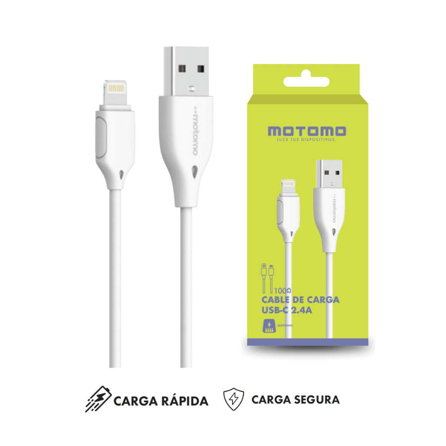 Cable carga Motomo 1 metrro 20W TIPO C A LIGHTNING | Otherplay