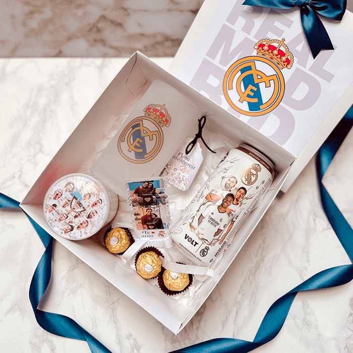 BOX REAL MADRID BLANCO | Maracuyá Detalles