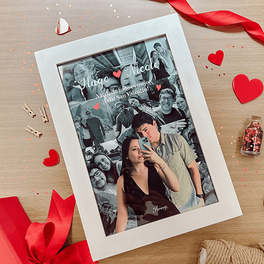 CUADRO COLLAGE SAN VALENTIN | Maracuyá Detalles