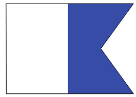 BANDERA ALFA ECOSUB 80*50 | ecosub.cl