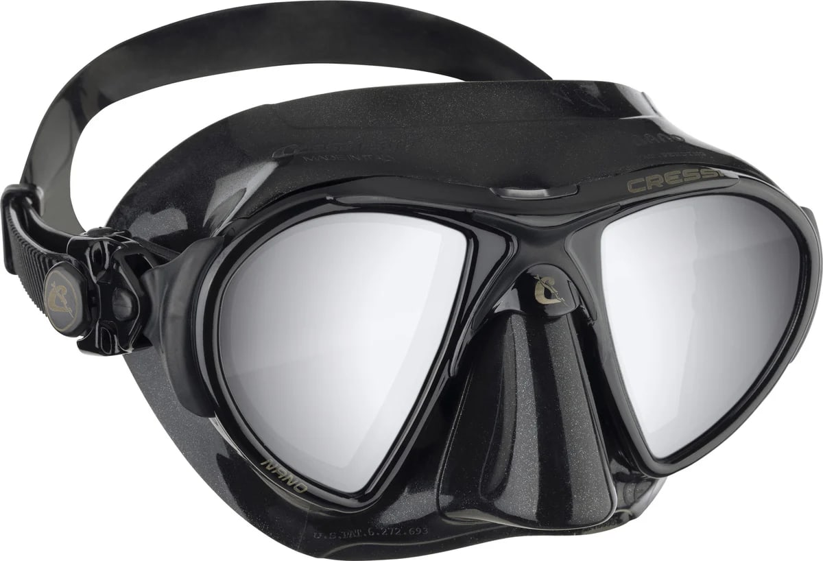 MÁSCARA CRESSI SUB MODELO NANO NEGRO | ecosub.cl