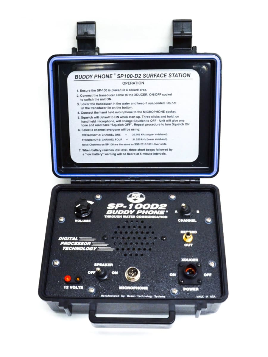 CONSOLA COMUNICACIÓN OTS 2 DIVERS SURFCE BUD SP-100D2 | ecosub.cl