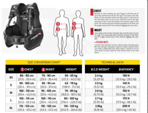 CHALECO CRESSI SUB MODELO SOLID | ecosub.cl