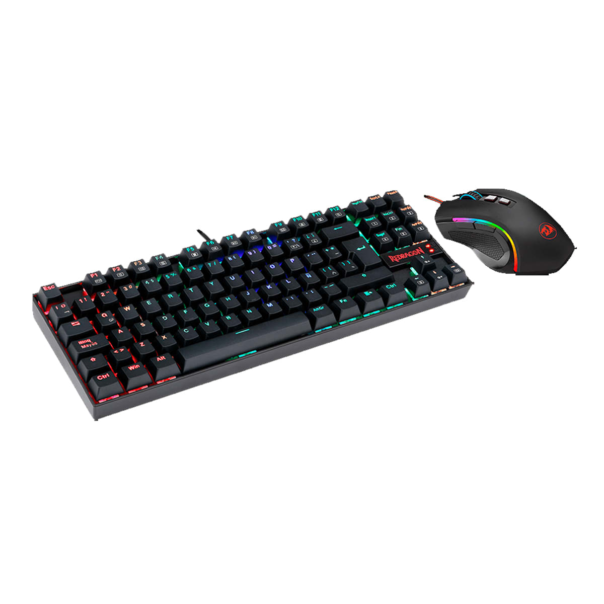 Redragon Combo teclado MEC KUMARA + mouse K552RGB-BA-SP | Crea-Print Ltda