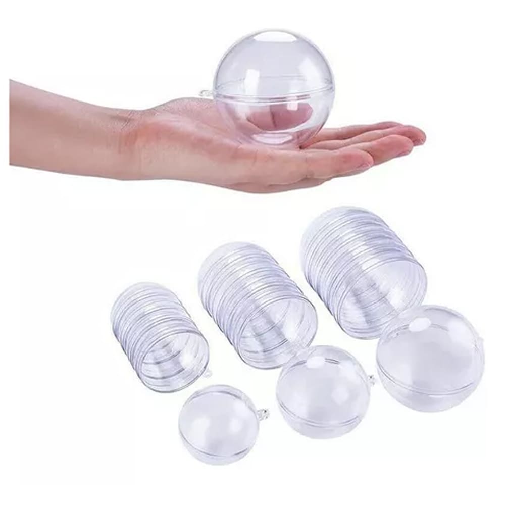 Esferas acrilica transparente 8cm | Crea-Print Ltda