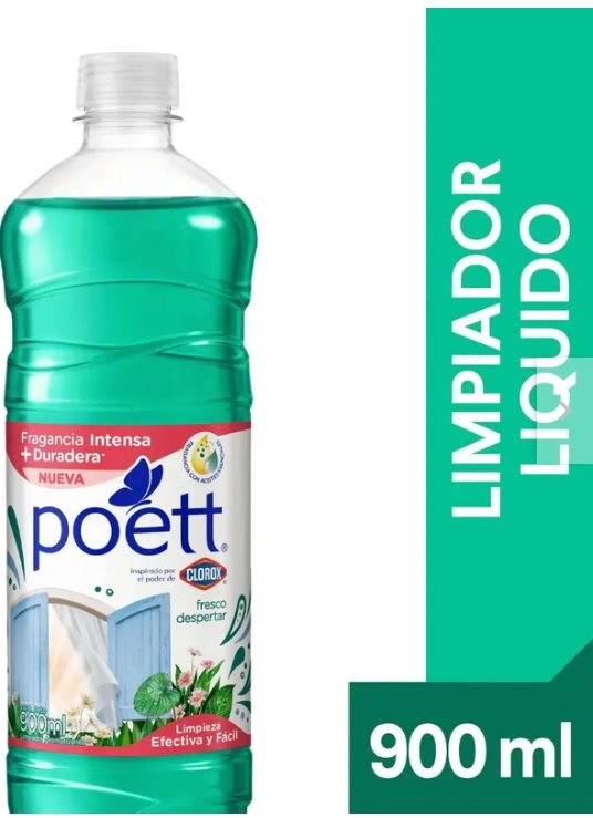 POETT LIMPIAPISOS 900 ML FRESCO DESPERTAR | COMERCIAL BRILLEZA