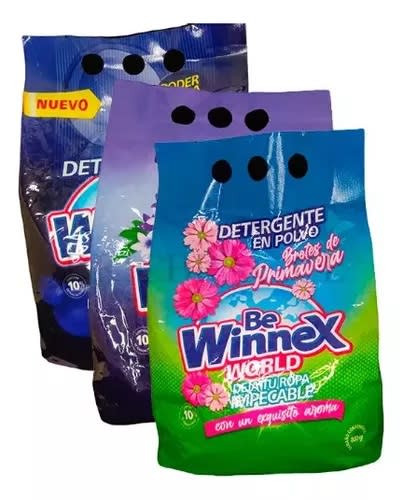 WINNEX DETERGENTE POLVO 2.5 KGS FLORAL | COMERCIAL BRILLEZA