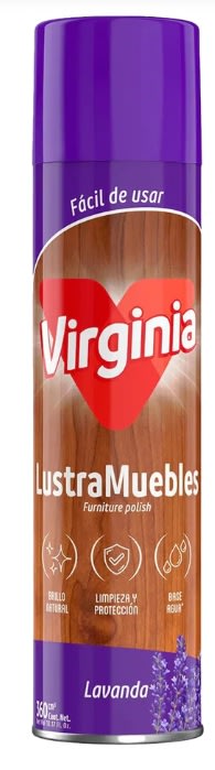 VIRGINIA LUSTRAMUEBLE SPRAY 360 CC LAVANDA | COMERCIAL BRILLEZA