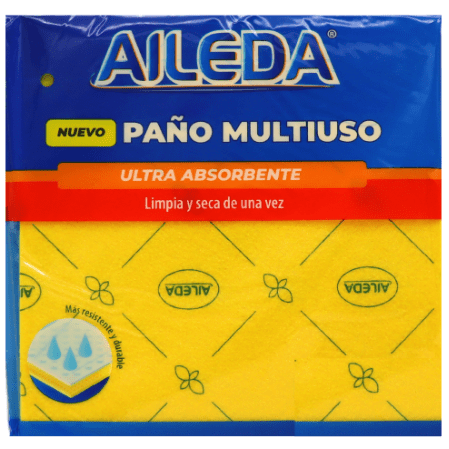 AILEDA PAÑO ULTRA ABSORBENTE AMARILLO 3 UN | COMERCIAL BRILLEZA