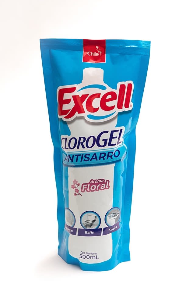 EXCELL CLORO GEL 500 CC DOYPACK FLORAL | COMERCIAL BRILLEZA