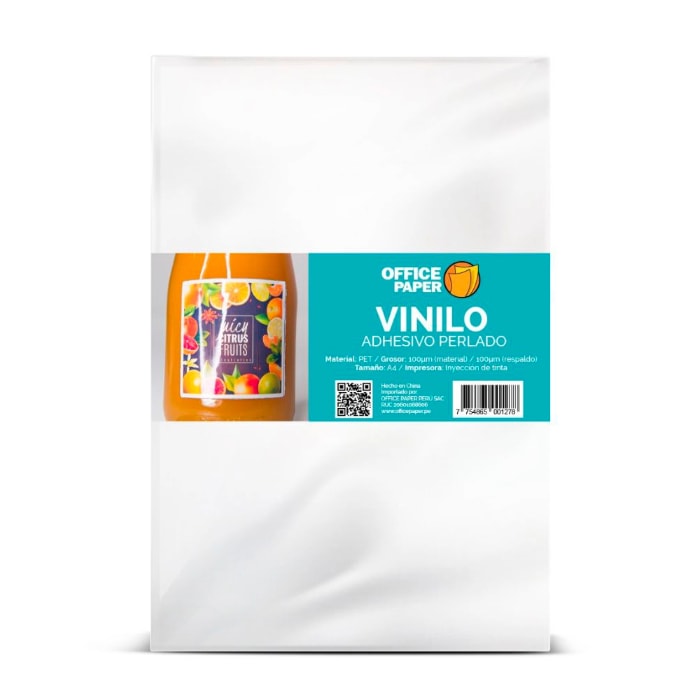 Vinilo Adhesivo Perlado 05 Hojas A4 | Canvas