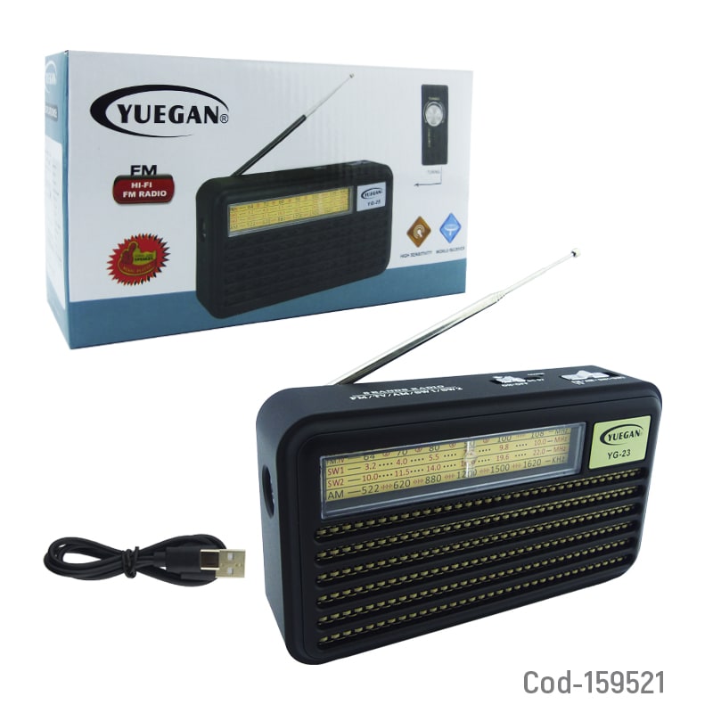 Radio Multibanda Marca YUEGAN Modelo YG-23 | ElTiburon