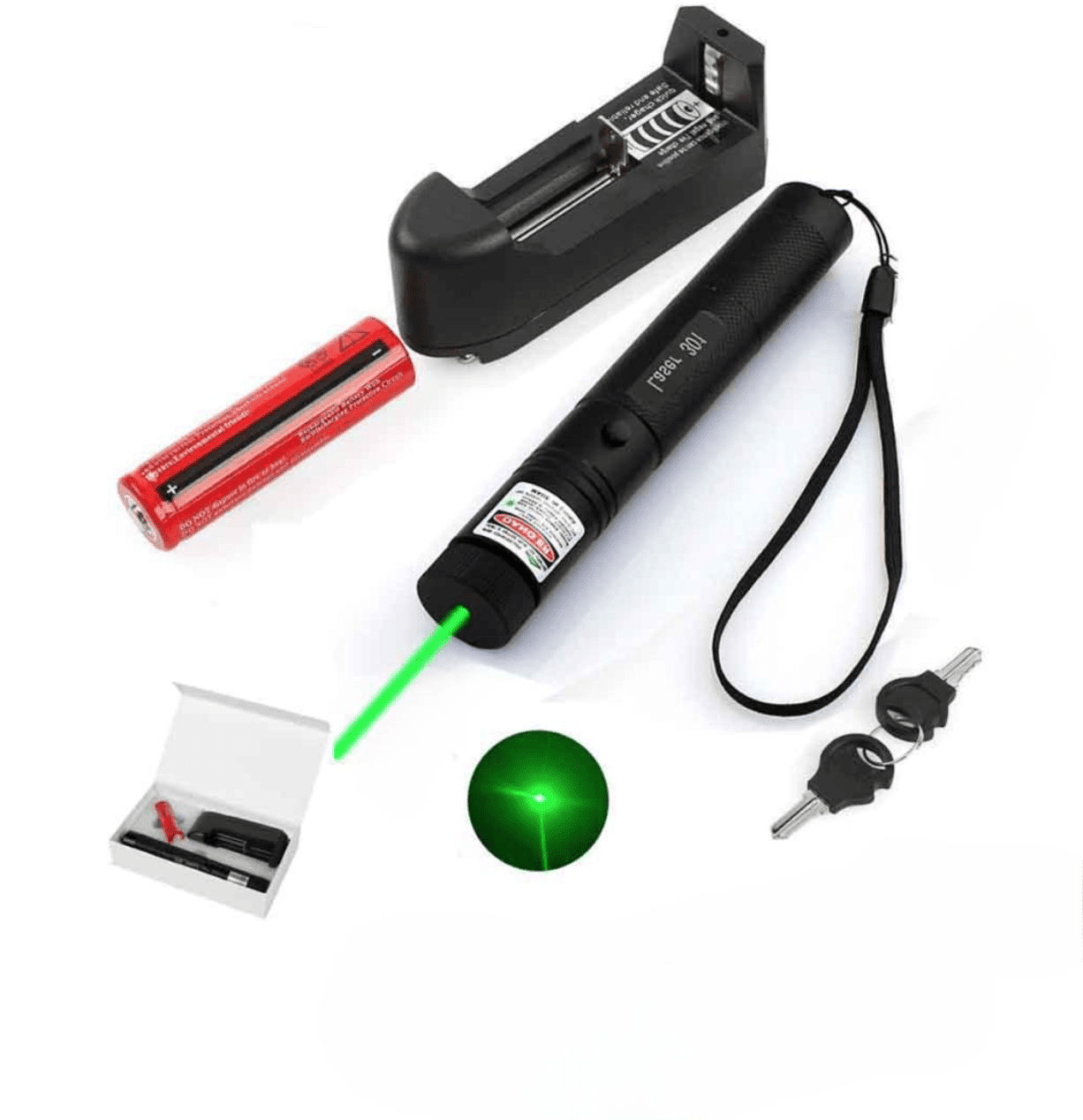 Puntero Laser verde Recargable (Pila Litio) IRM | Pananiclick