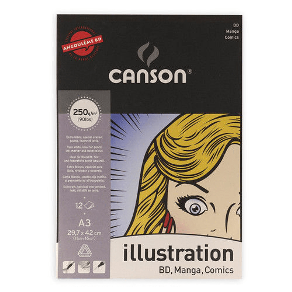 Canson illustration Comic, Manga A3 250gr 29,7x42 | Distribuidora y ...