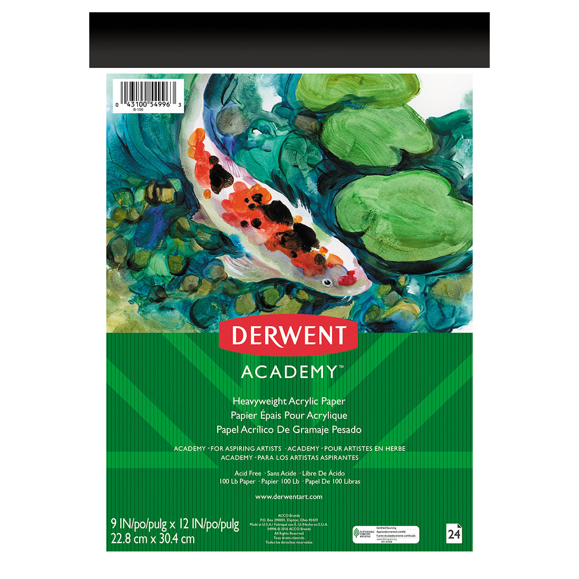 Derwent Block Para Acrilico | Distribuidora y Librería Absa