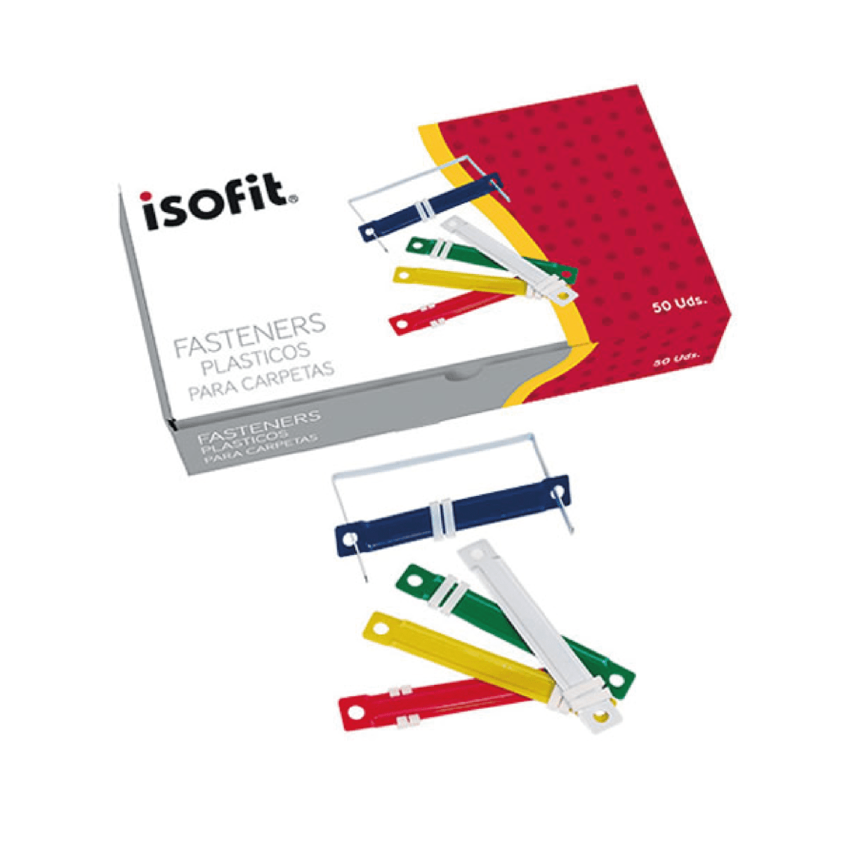 ISOFIT FASTENER PLASTICO 50 UN | distribuidoraylibreriaabsa