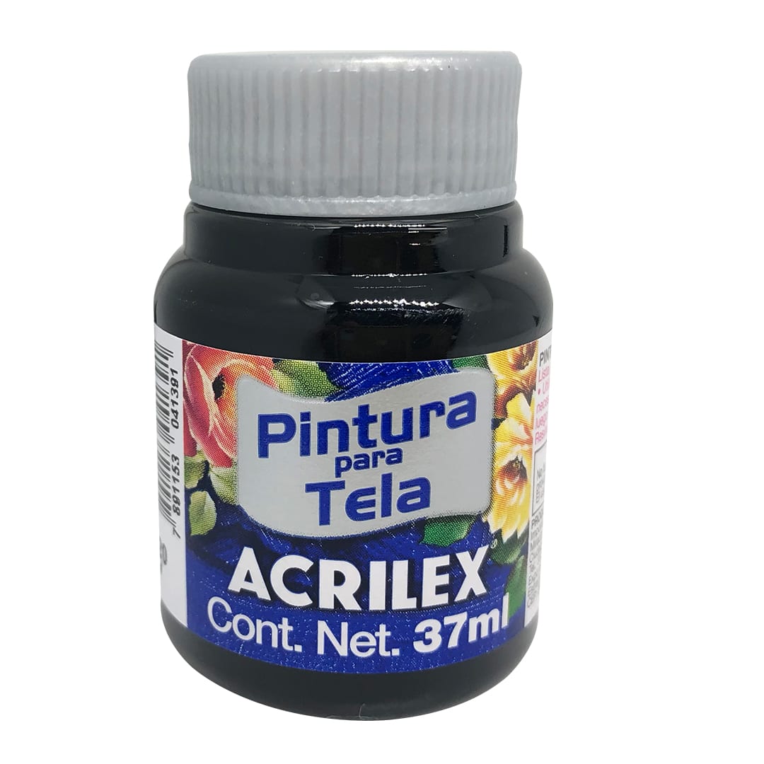 Acrilex Pintura Genero 37ml N°520 Negro | distribuidoraylibreriaabsa