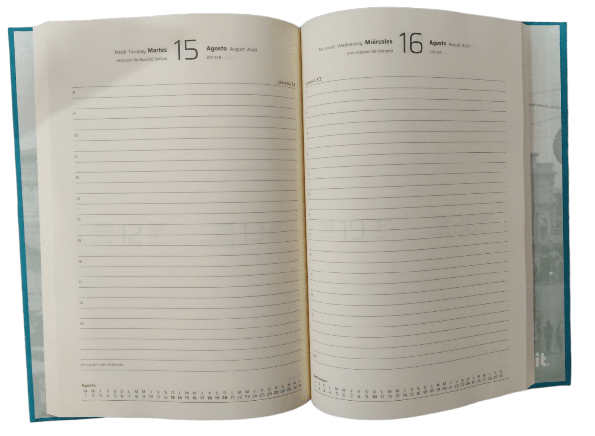 ISOFIT Agenda Ejecutiva Clásica Negra 12919-4 | Distribuidora y ...