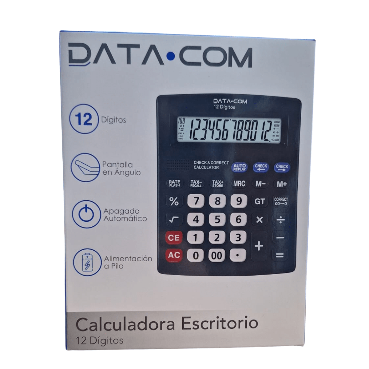 Datacom Calculadora Escritorio 12 Digitos (553263) | Distribuidora y ...