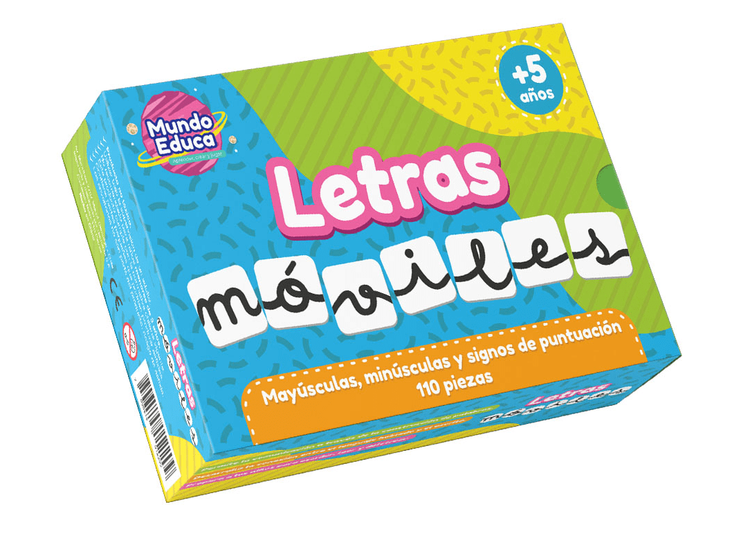 Adetec Letras Móviles - Mundo Educa 110Piezas Cód:1220 | Distribuidora ...