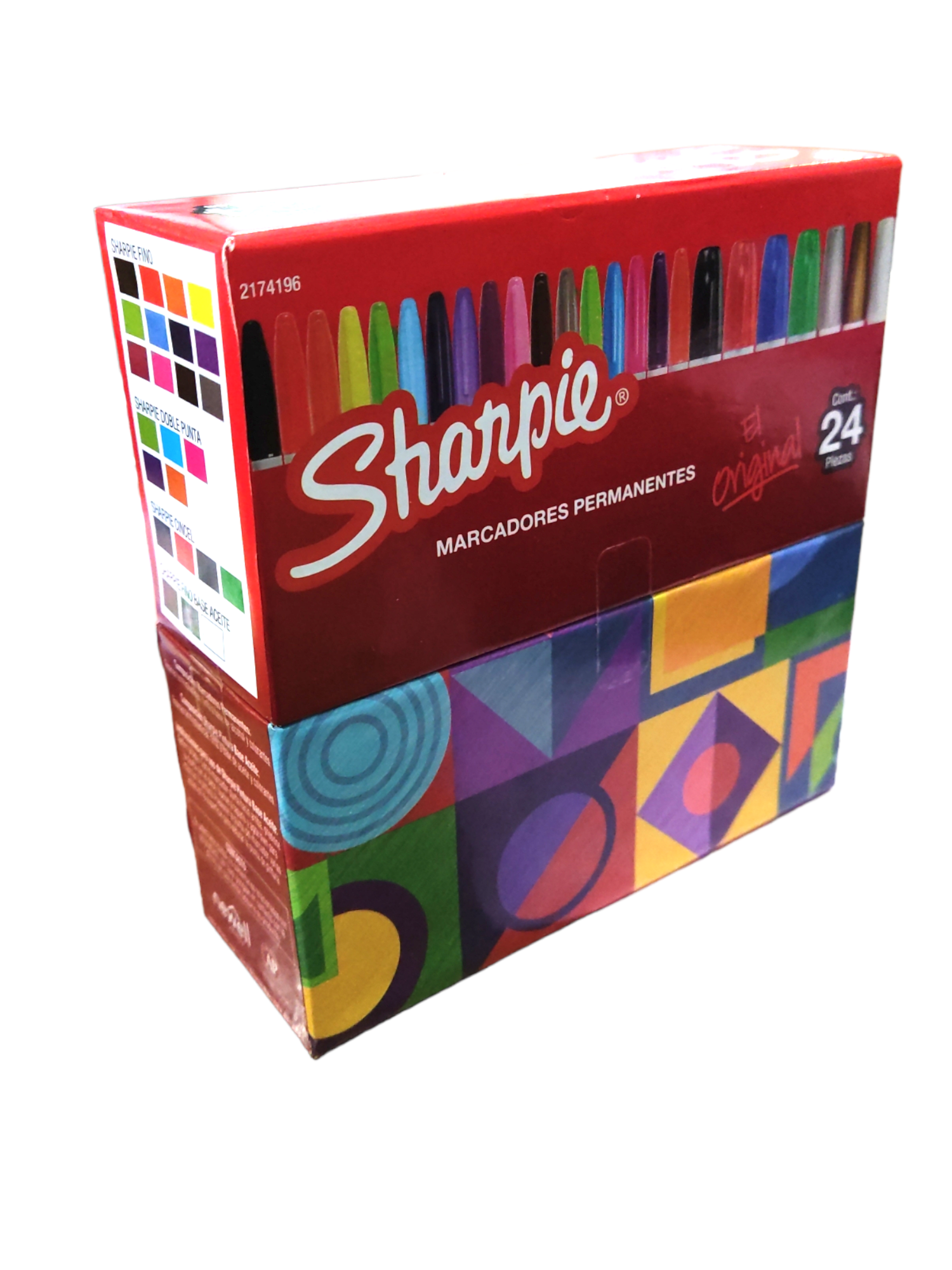 SHARPIE 24CT Display Srt Puntas/Color Marcador Permanente ...