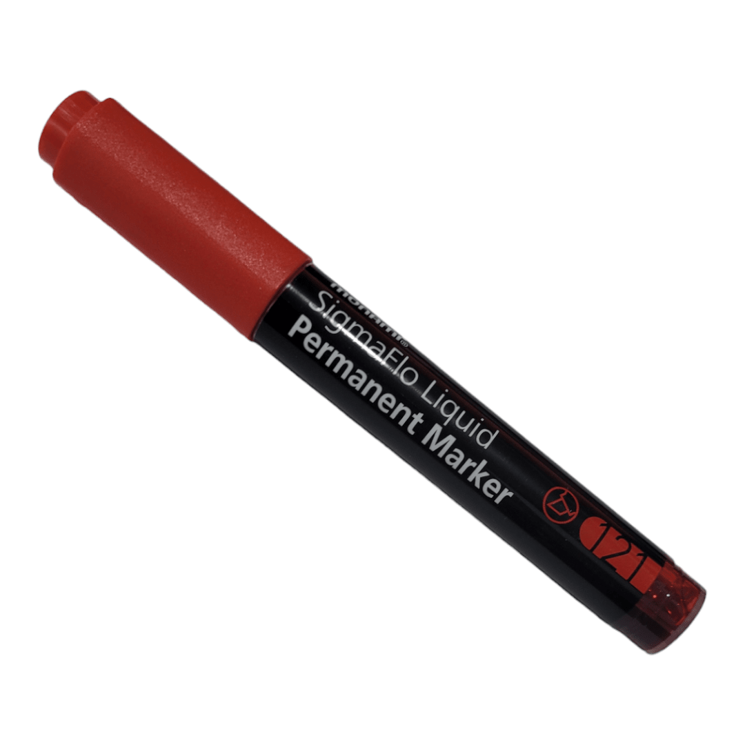 Monami Sigmaflo Permanente Pta/Bis 121 Rojo | Distribuidora y Librería Absa