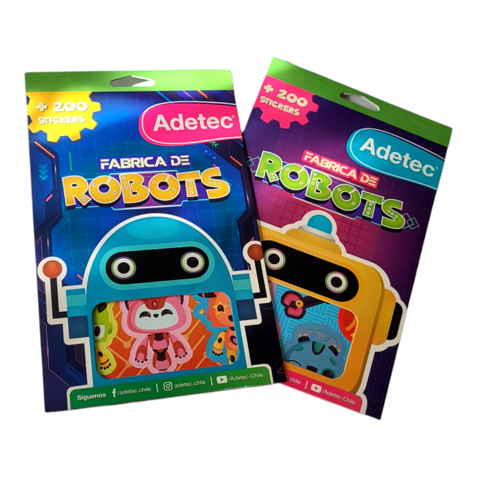 Adetec Block de Stickers Fabrica de Robots +200 Cod:823 | Distribuidora ...