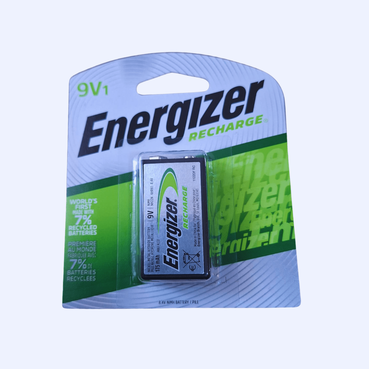 Energizer Pila Recargable 9V1 | Distribuidora y Librería Absa