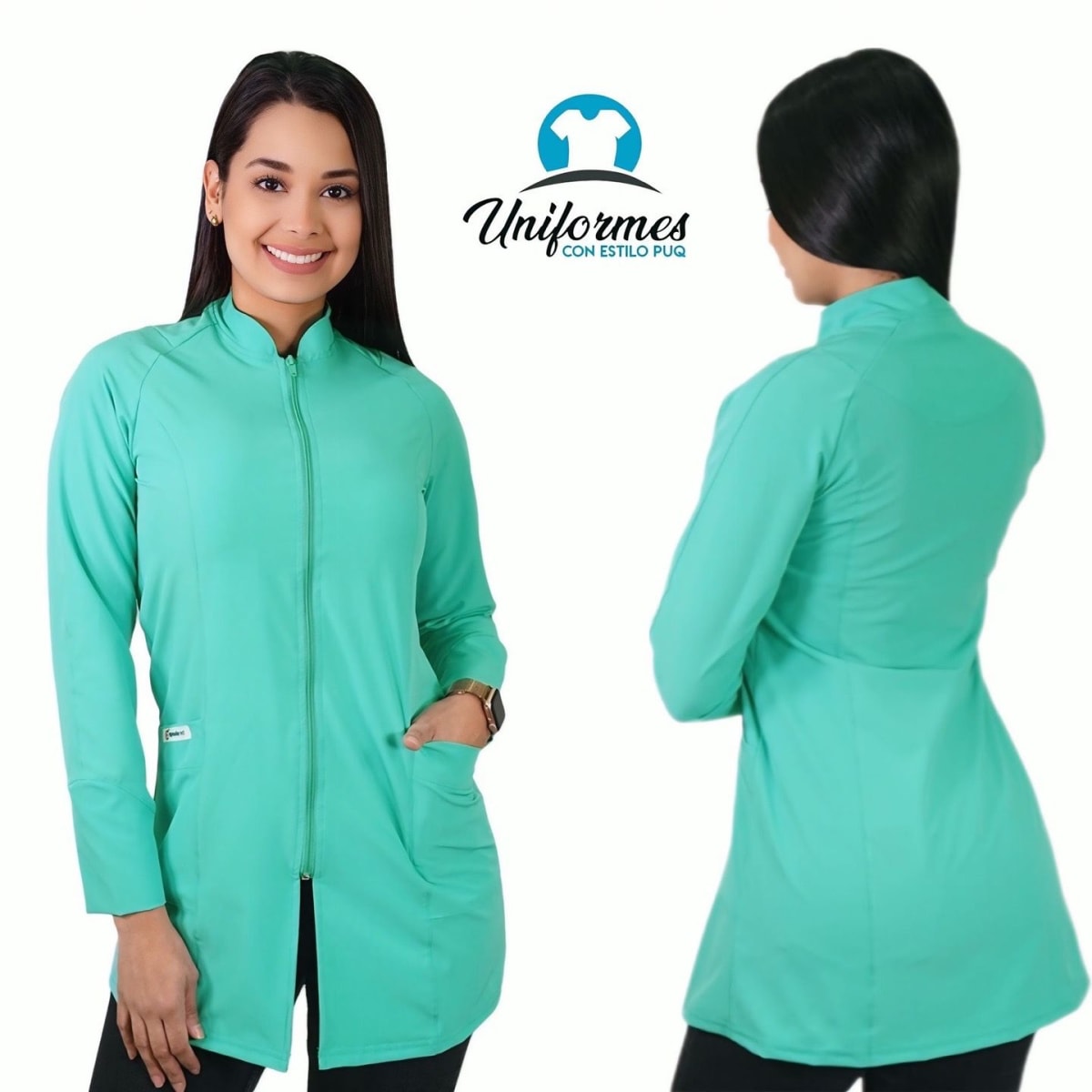 BATA MUJER VERDE PASTEL | Uniformes con estilo