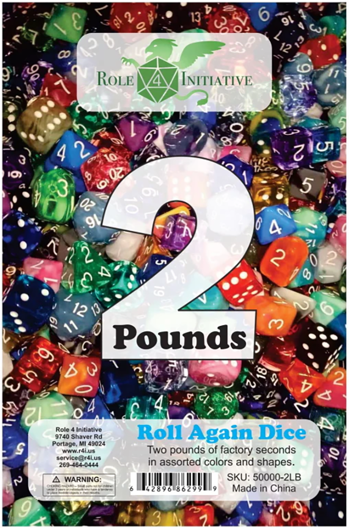 2 Pounds Roll Again Dice | FERRET GAMES SPA